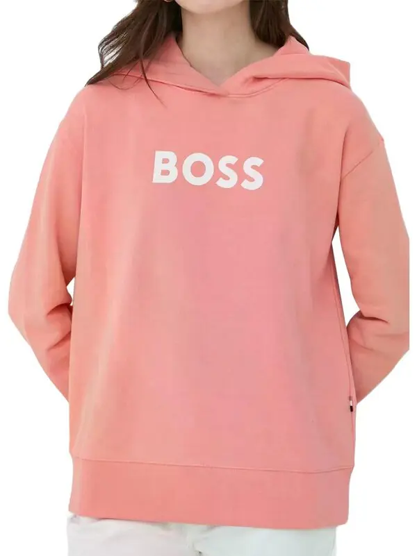 BOSS Hooded Long-sleeved Top - Pink