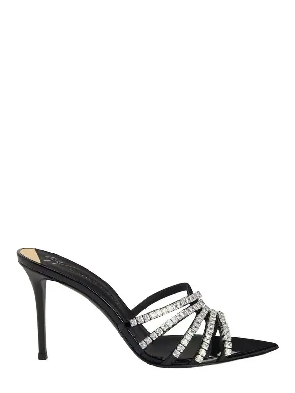 GIUSEPPE ZANOTTI Intriigo Embellished Heeled Sandals - Black