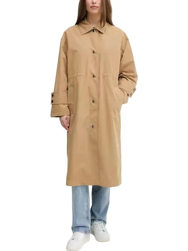 BENETTON Buttoned Coat - Neutrals