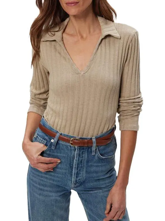Michael Stars Liyah Long Sleeve Top - Macadamia