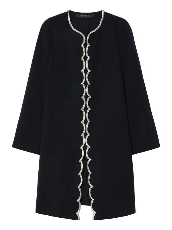Marina Rinaldi Embellished Overcoat - Blue
