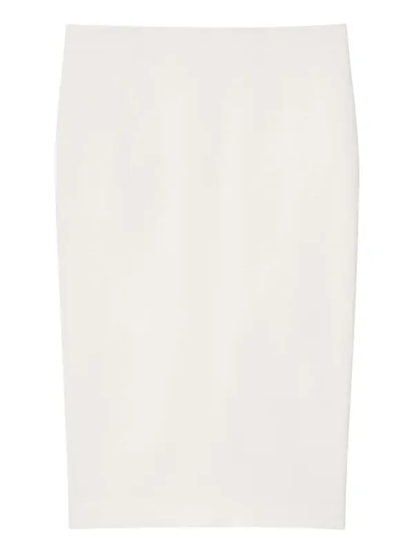 Marina Rinaldi Cady Midi Pencil Skirt - White