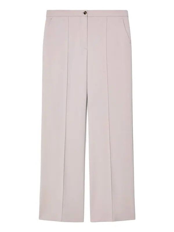 Marina Rinaldi Cotton-blend Tailored Trousers - Purple