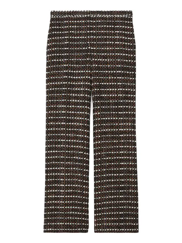 Marina Rinaldi Tweed Tailored Trousers - Blue