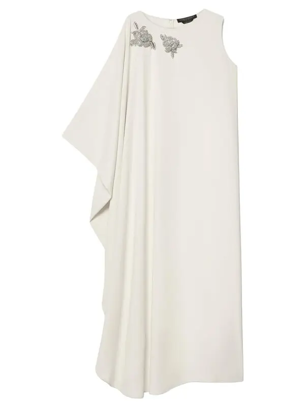 Marina Rinaldi Embellished Maxi Dress - White