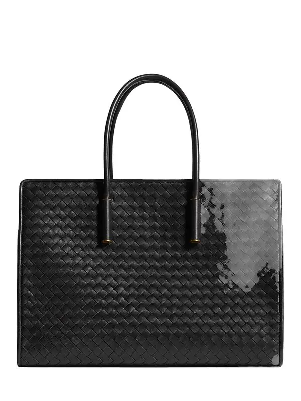Bottega Veneta Leather Barbara Tote Bag - Black