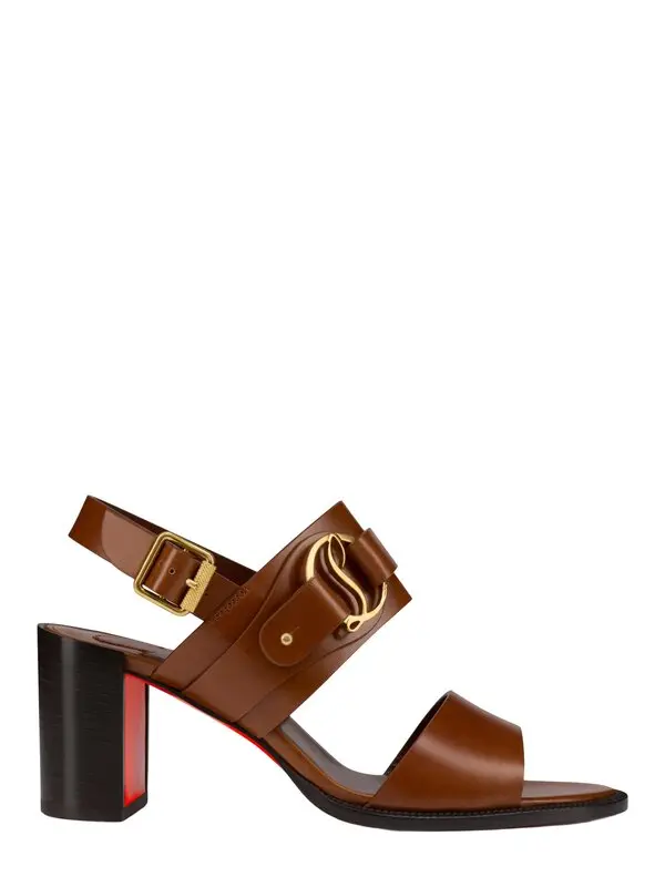 CHRISTIAN LOUBOUTIN In Roma Leather Sandals - Brown