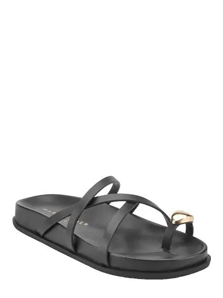 Marc Fisher Braidey Slide Sandal - Black