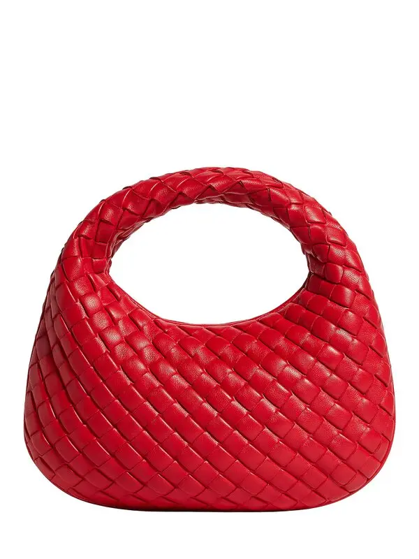 Bottega Veneta Baby Veneta Shoulder Bag - Red
