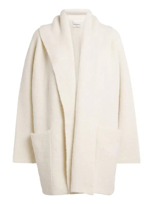 LAUREN MANOOGIAN Alpaca-merino Double-faced Scarf Coat - White