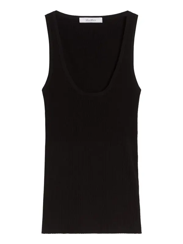 Max Mara Ribbed Tank Top - Black