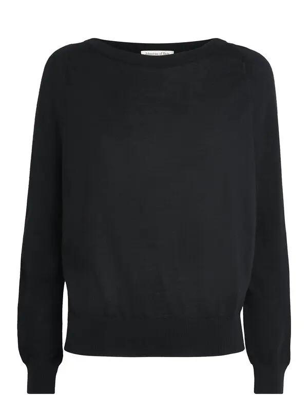 Johnstons Of Elgin Cashmere Finola Sweater - Black