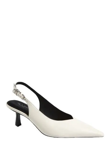 Rag & Bone Brynn Slingback Kitten Heel Pump - Antique White