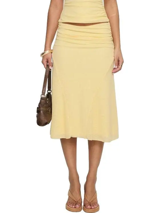 Princess Polly Zylen Textured Camisole & Skirt Set - Yellow