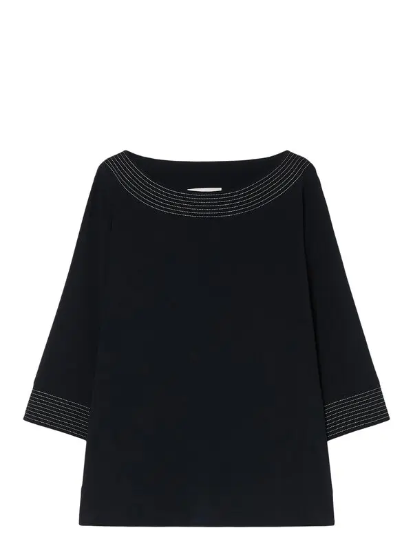 Marina Rinaldi Cady Tunic Blouse - Blue
