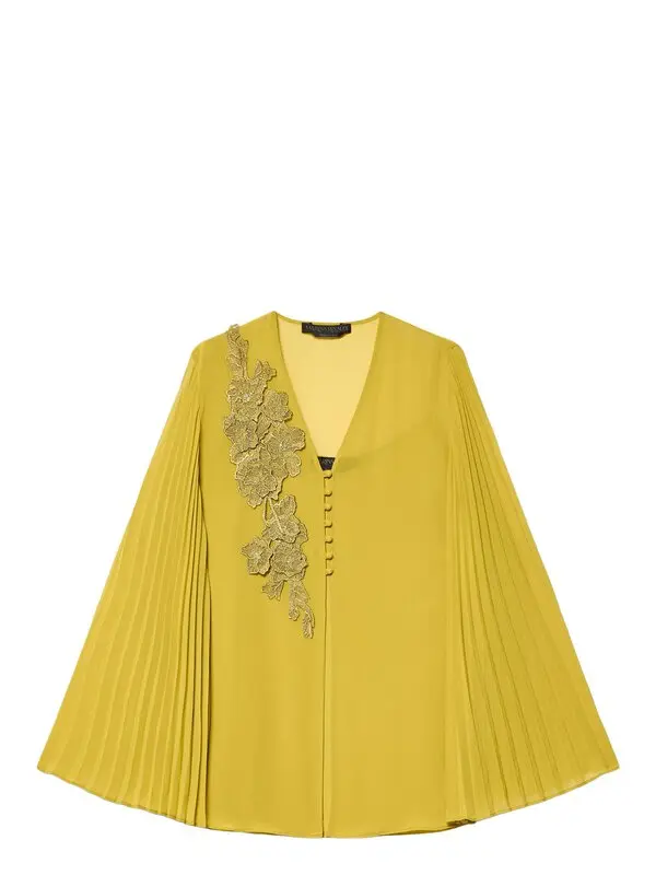 Marina Rinaldi Crepe Georgette Blouse - Green