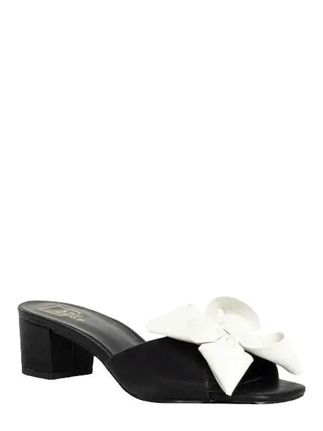 SHU SHOP Flora Slide Sandal - Black And White