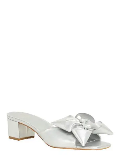 SHU SHOP Flora Slide Sandal - Silver