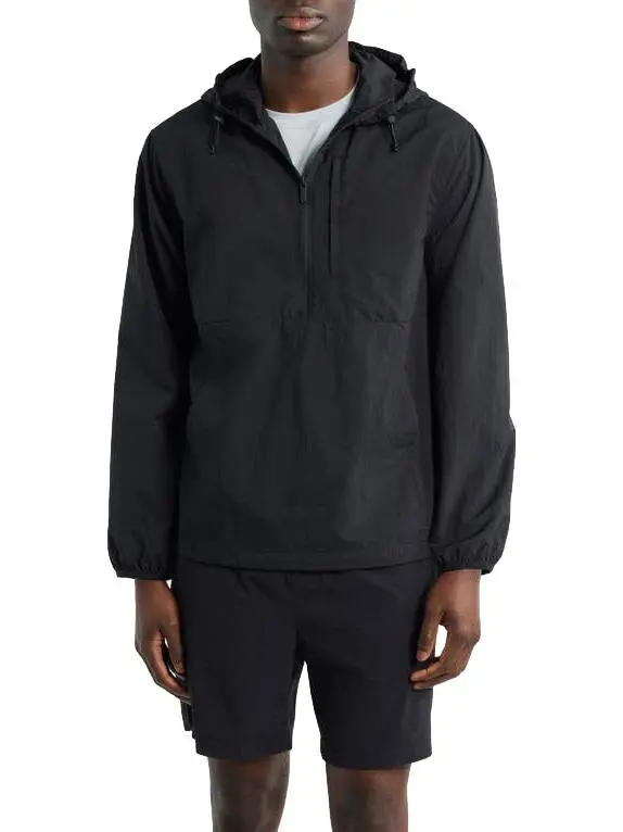 Zella Popover Windbreaker Jacket - Black