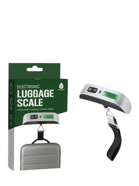 PURSONIC Portable Electronic Luggage Scale - Black