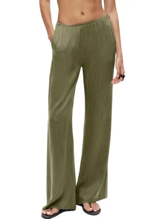 NOCTURNE Relaxed Straight-leg Pants - Khaki