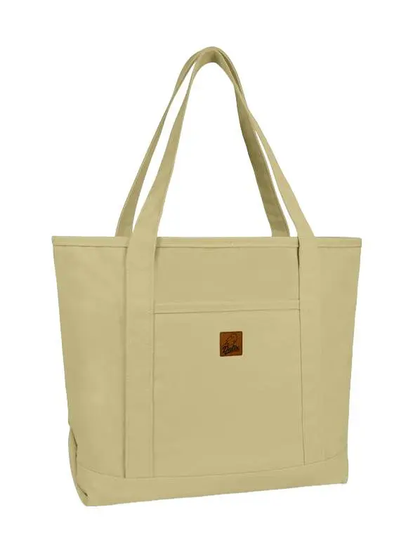 DALIX Canvas Tote Bag - Beige