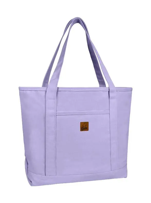 DALIX 20" Canvas Tote Bag - Lavender