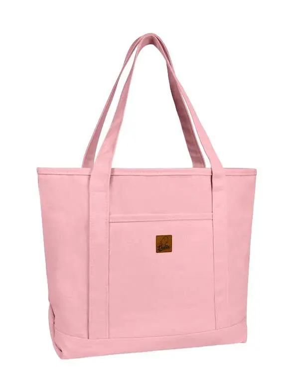 DALIX Canvas Tote Bag - Light Pink