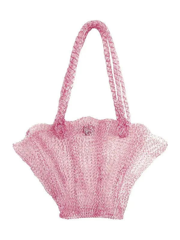 BRUNNA.CO The Arus Mesh Wire Bag - Pink