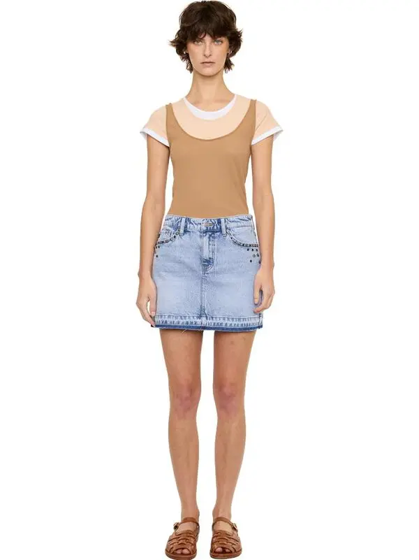 KANCAN Mildred Mid-rise Skirt - Medium Light
