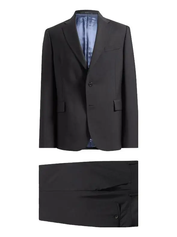 Paul Smith Camberwell Tailored Fit Water Repellent Wool & Mohair Suit - Black
