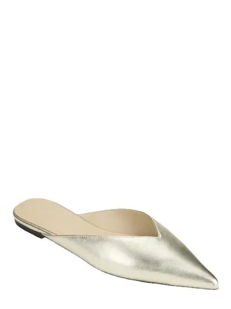 Yosi Samra Nera Pointed Toe Flat - Gold