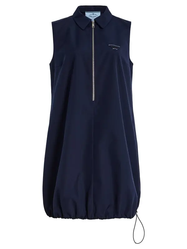 Prada Faille Mini Dress - Blue