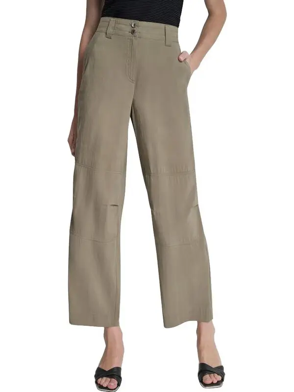 Dkny Sueded Pants - Light Fatigue