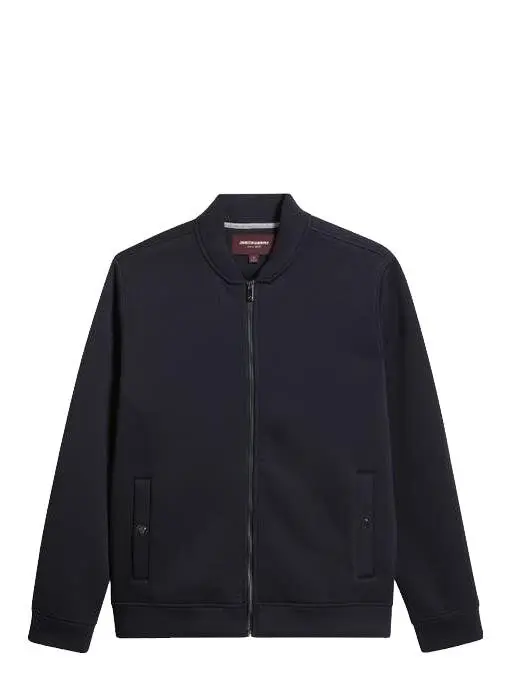 Johnston & Murphy Knit Bomber Jacket - Navy