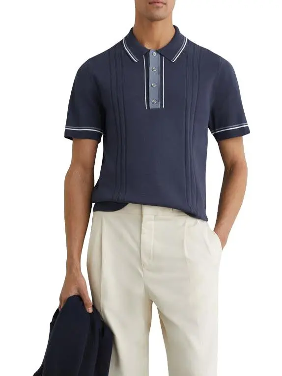 REISS Rothwell Polo - Navy