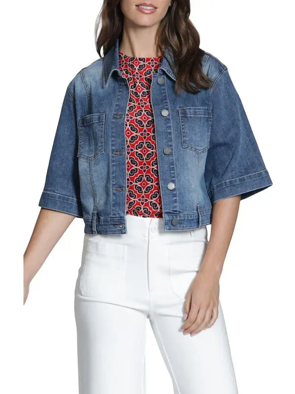 APNY Denim Short Sleeve Jacket - Medium Indigo
