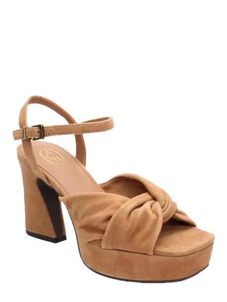 Ash Opus Suede Platform Sandals - Moka Mou