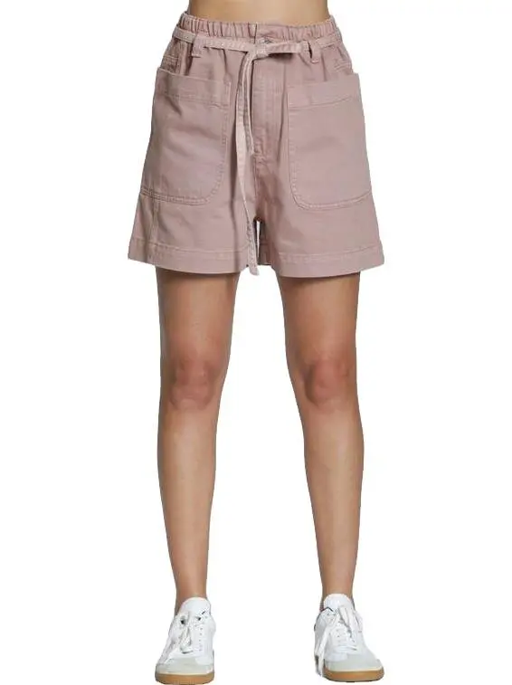 APNY Coastal Tie Waist Shorts - Dusty Blush