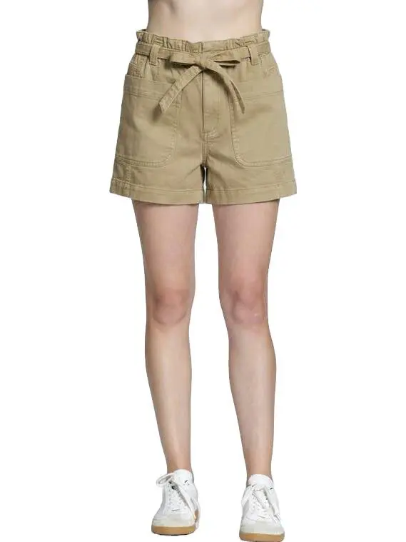 APNY Coastal Tie Waist Shorts - Sage