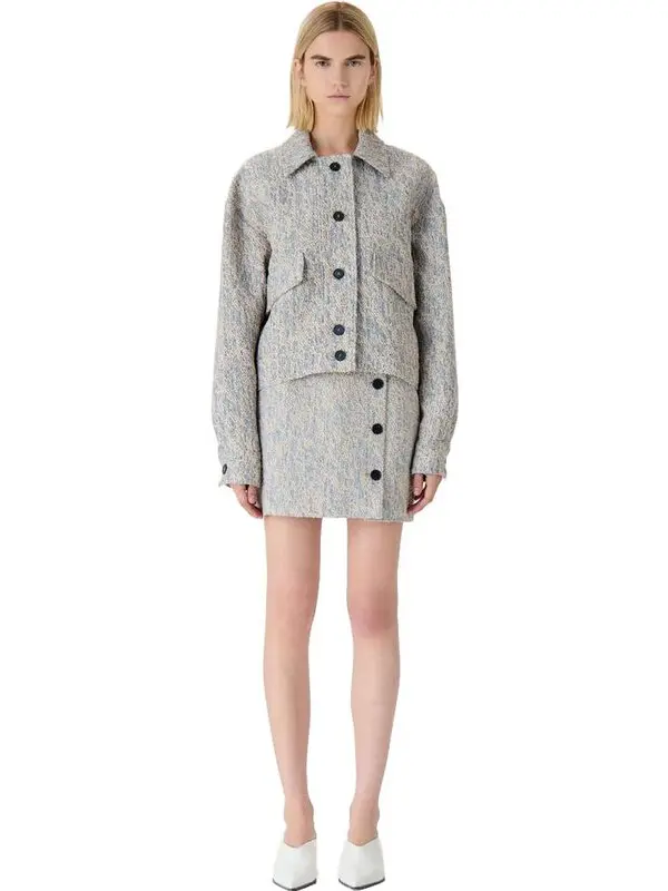 IRO PARIS Elios Tweed Jacket - Beige/white/black