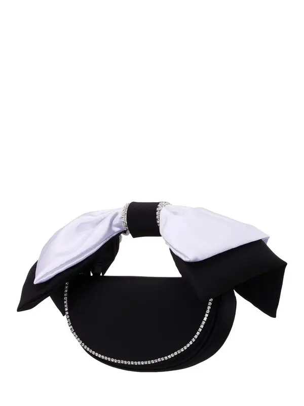 Nina Eveie Top Handle Evening Bag - Blackwhite