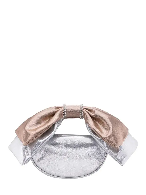 Nina Eveie Top Handle Evening Bag - Silvergold