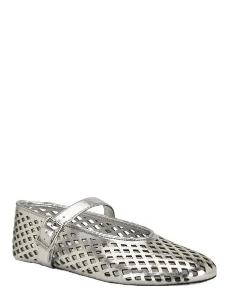 Calvin Klein Lauria Mary Jane Flat - Silver
