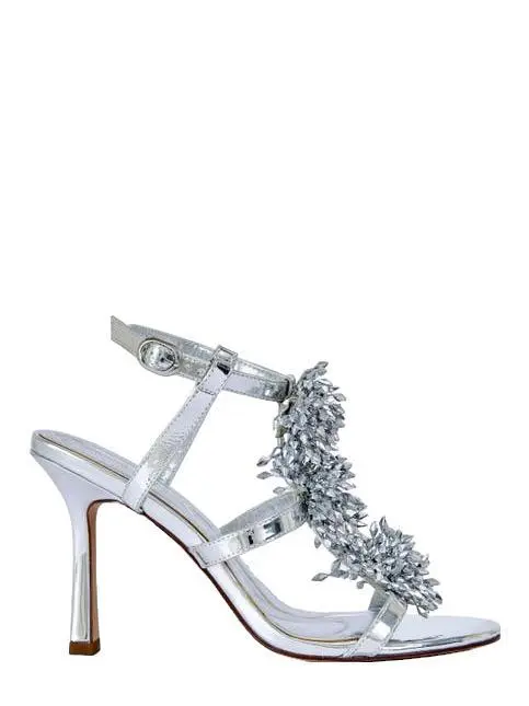 AZALEA WANG Aliza Stiletto Sandal - Silver