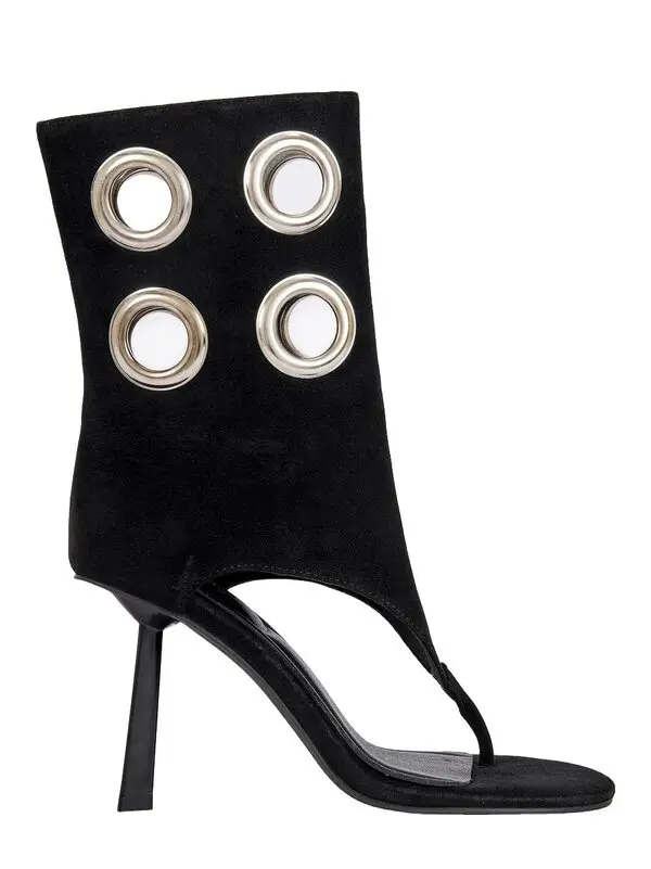 AZALEA WANG Baina Stiletto Sandal - Black