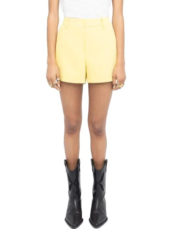 Zadig&Voltaire Sidou Tailored Shorts - Banana