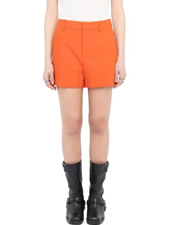 Zadig&Voltaire Sidou Tailored Shorts - Tangerine