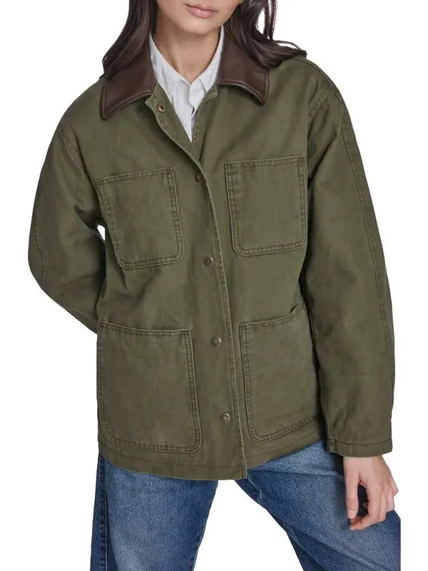 LEVI'S Contrast Collar Field Jacket - Olive