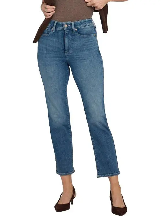 NYDJ Marilyn High-waist Ankle Straight-leg Jeans - Breezy Palms